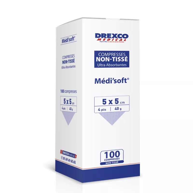 55590 – Compresse non stérile – 5 x 5 cm – Synebiotek